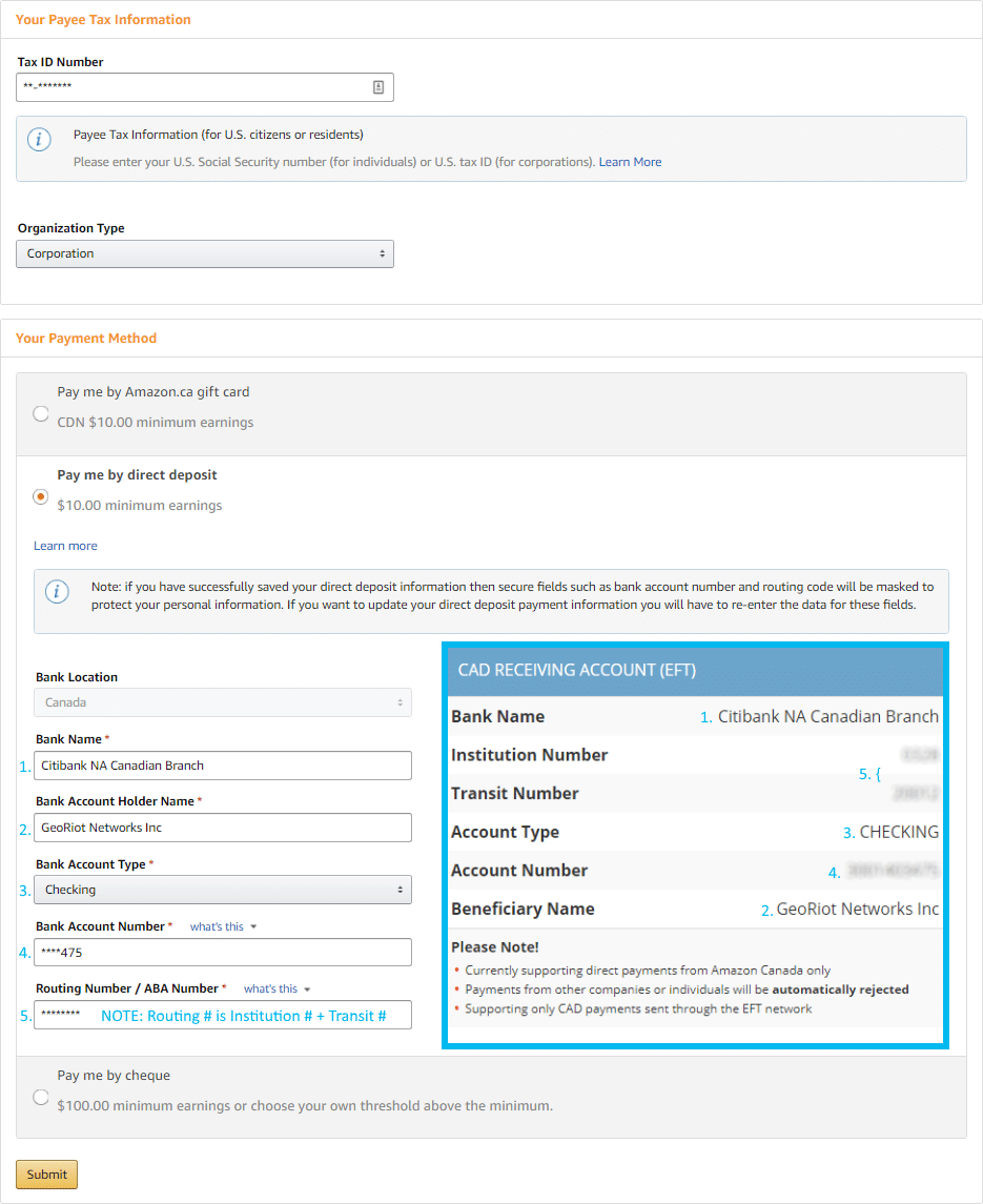 Collecting Amazon Affiliate Commissions with Payoneer