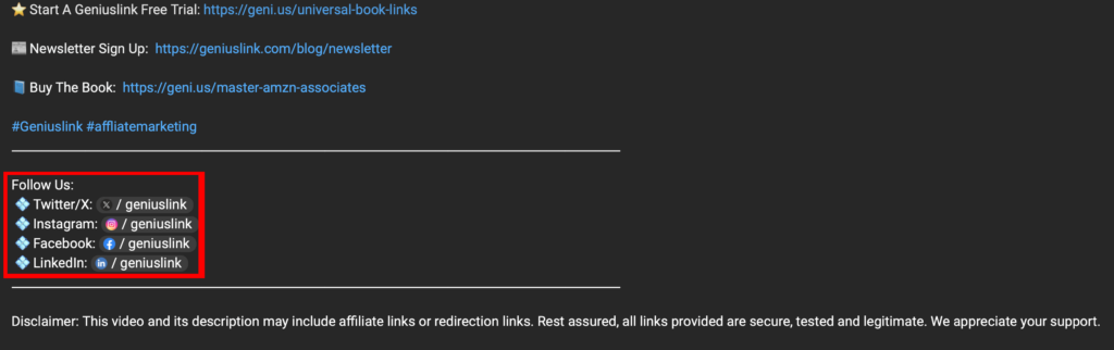 7 Best Practices for Links Inside YouTube Descriptions