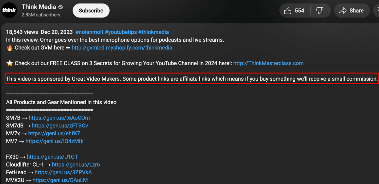 7 Best Practices for Links Inside YouTube Descriptions