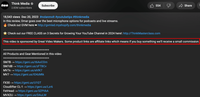 7 Best Practices for Links Inside YouTube Descriptions